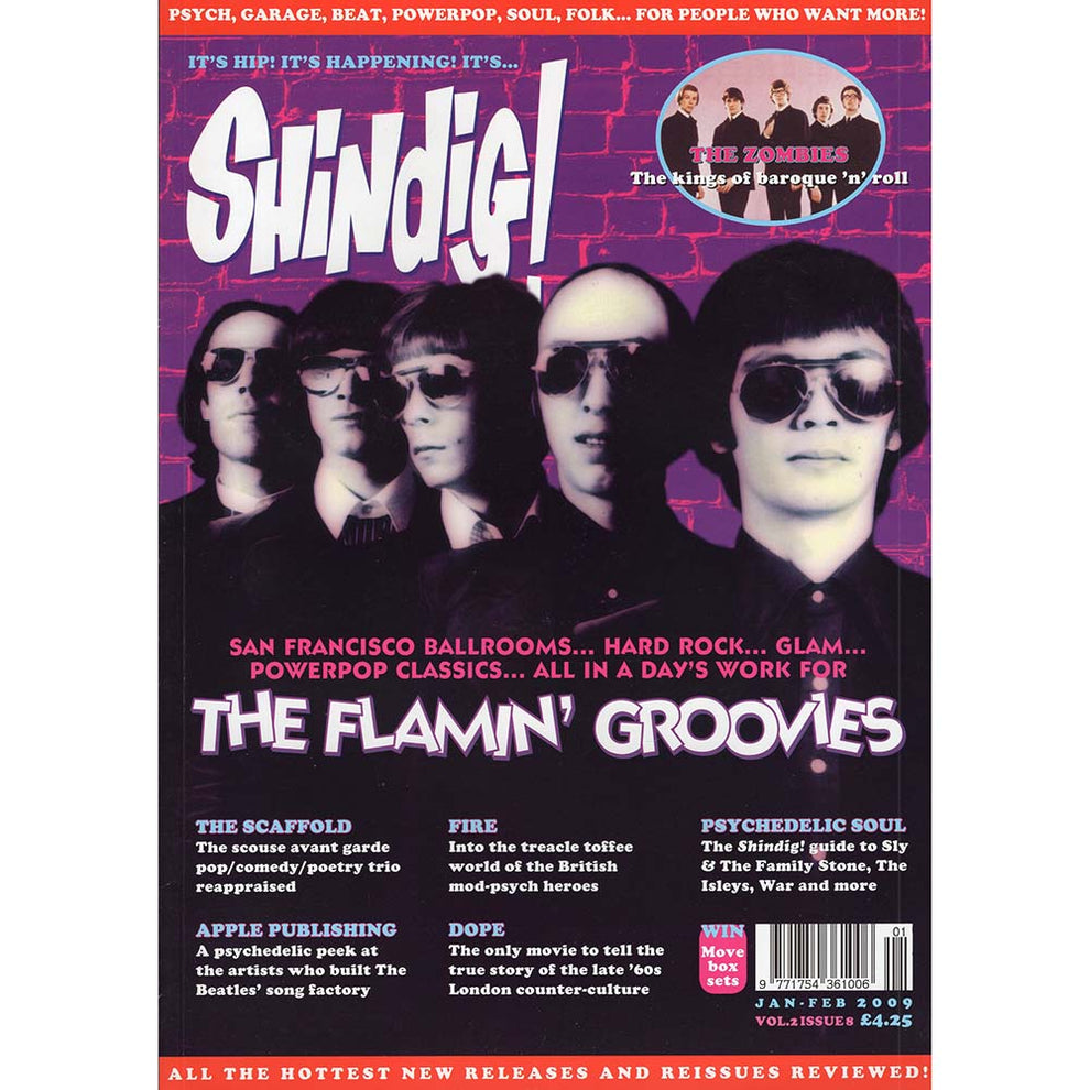 Shindig! Magazine Issue 008 (Jan/Feb 2009) The Flamin' Groovies ...